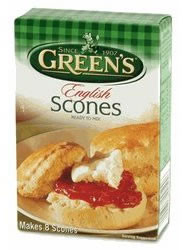 Greens English Scone mixes imported from the UK