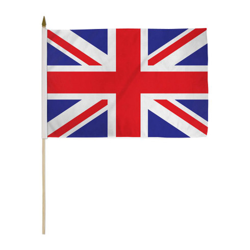 Mini Union Jack hand flag 12 x 18