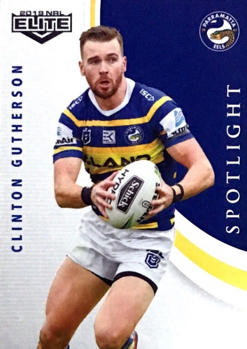 2019 NRL ELITE CLINTON GUTHERSON PARRAMATTA EELS SPOTLIGHT CARD