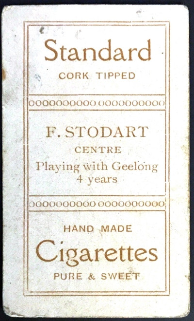 1907 Standard Cigarettes- Sniders & Abrahams C Series F STODART Geelong ...