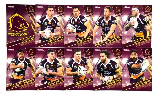 2018 NRL TRADERS BRISBANE BRONCOS TEAM SET