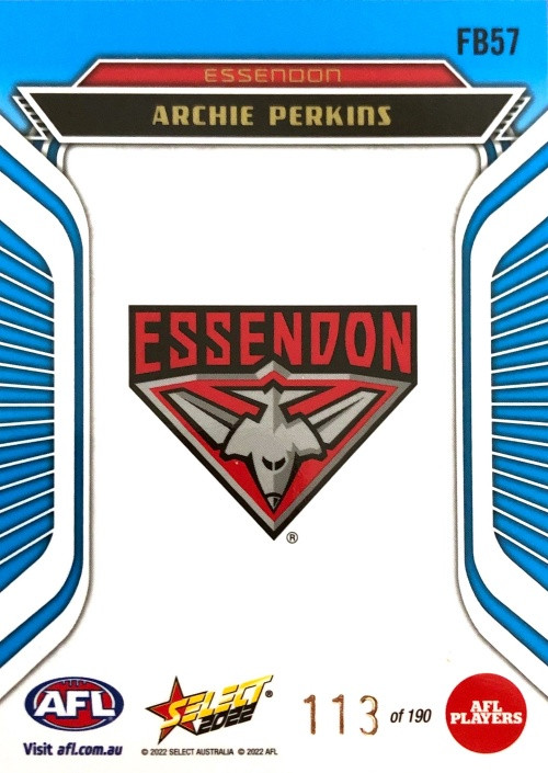 2022 AFL Select LUKE PARKER SYDNEY SWANS Fractured Acid-Yellow Card
