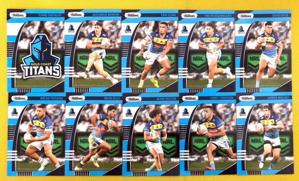 2022 TLA NRL TRADERS GOLD COAST TITANS BASE TEAM SET