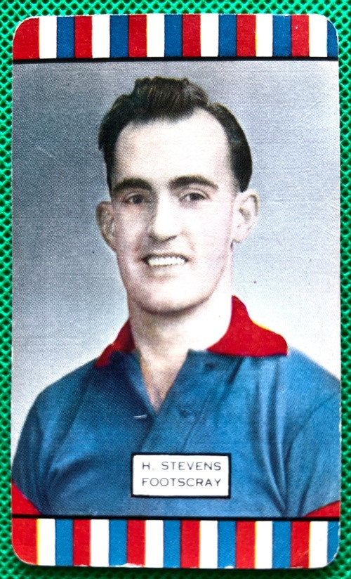 1954 Series 2 Coles Card Footscray Bulldogs H STEVENS