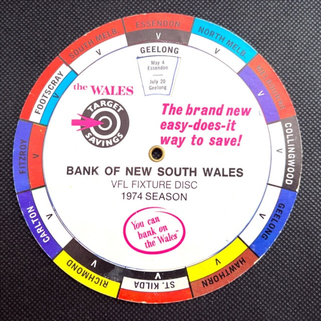 1996 AFL COCA COLA CENTENARY FOOTBALL FIXTURE