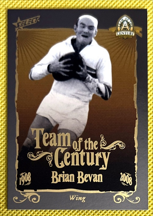 2008 NRL Centenary of League BRIAN BEVAN Team of the Century Card