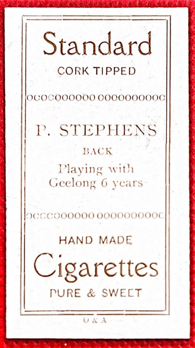 1908 Standard Cigarettes- Sniders & Abrahams D Series P STEPHENS ...