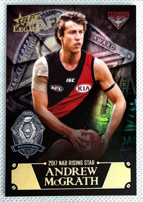 2018 AFL Legacy Series ANDREW McGRATH Essendon Bombers Rising Star ...
