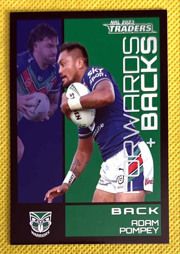 2023 NRL TRADERS TITANIUM SERIES ADAM POMPEY NEW ZEALAND WARRIORS ...