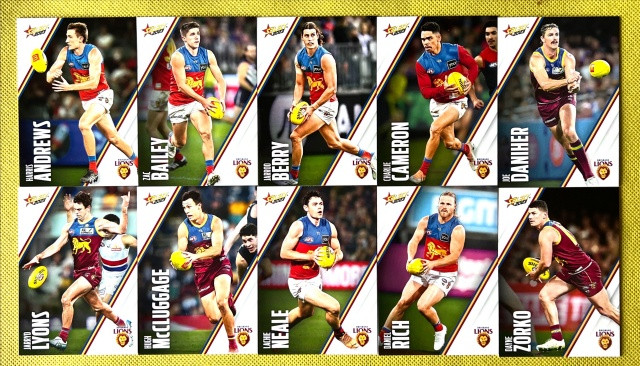 2023 AFL SELECT FOOTY STARS BRISBANE LIONS BASE TEAM SET