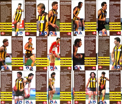 1995 AFL Select Series 1 HAWTHORN HAWKS Base Team Set