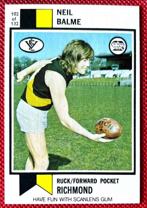 1974 SCANLENS #58 GEORGE YOUNG ST KILDA SAINTS