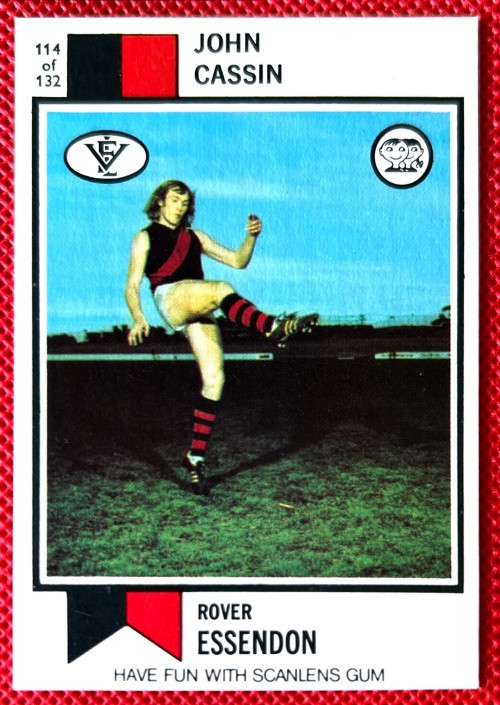 1974 SCANLENS #58 GEORGE YOUNG ST KILDA SAINTS