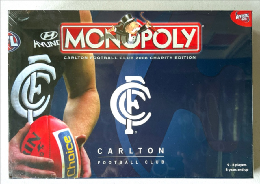 2008 CARLTON BLUES MONOPOLY GAME CHARITY EDITION