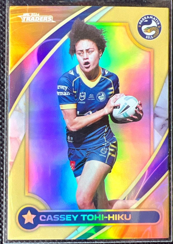2024 NRL TRADERS TITANIUM CASEY TOHI-HIKU PARRAMATTA EELS WOMENS GOLD ...