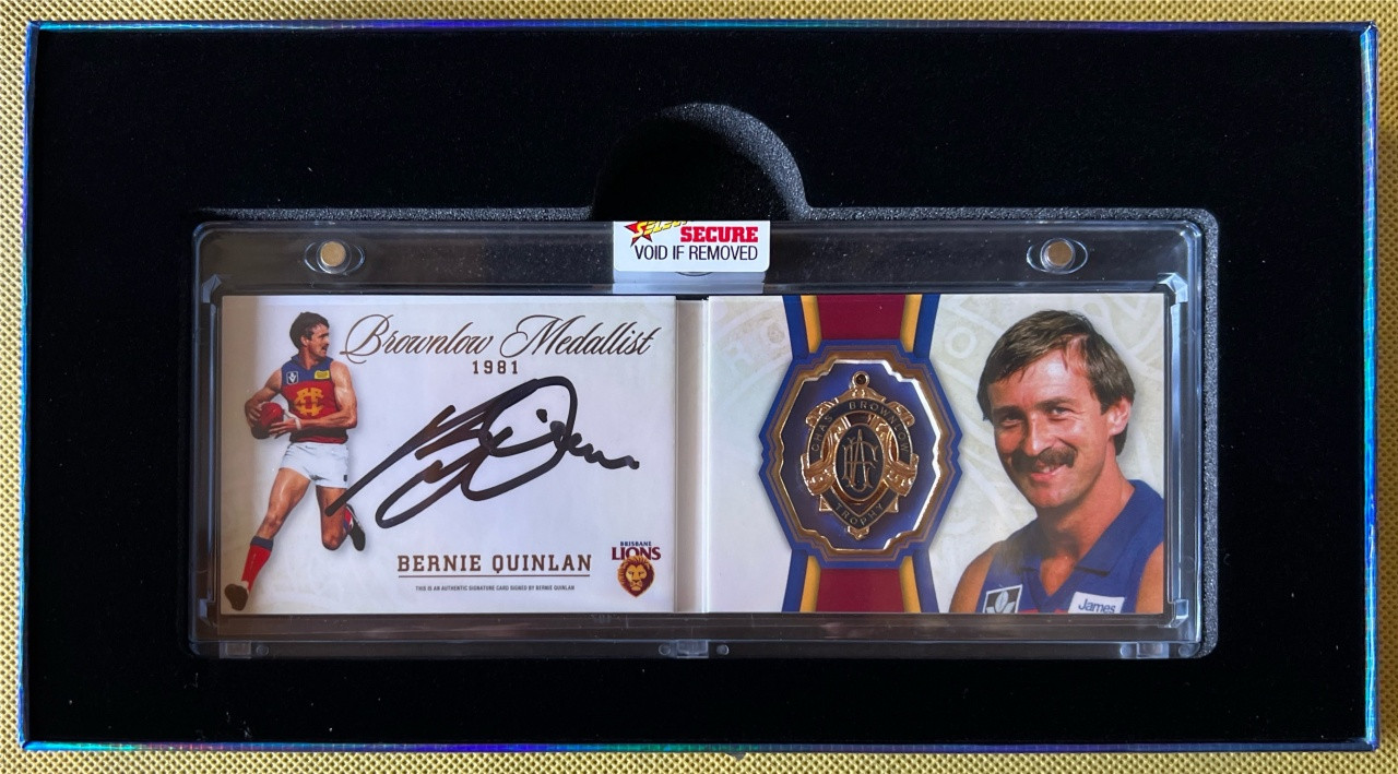 2024 AFL SELECT BROWNLOW MEDALLIST SERIES- BERNIE QUINLAN FITZROY ...