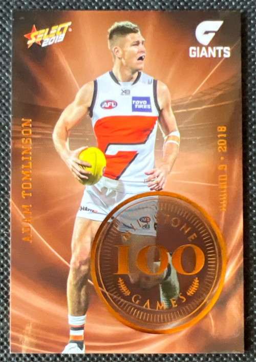 2019 AFL SELECT FOOTY STARS MG36 ADAM TOMLINSON GREATER WESTERN SYDNEY ...