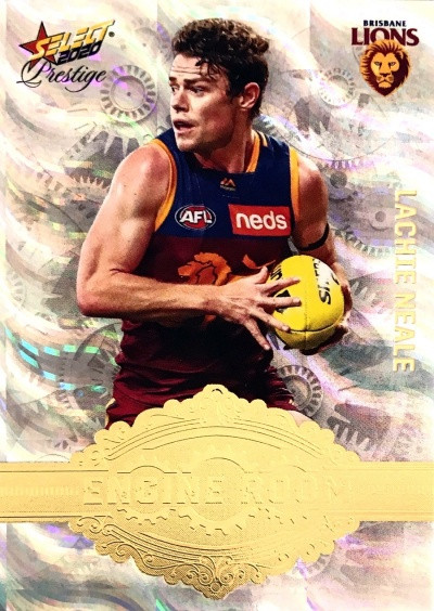 2020 AFL Footy Stars Prestige Brisbane Lions LACHIE NEALE Engine Room Card