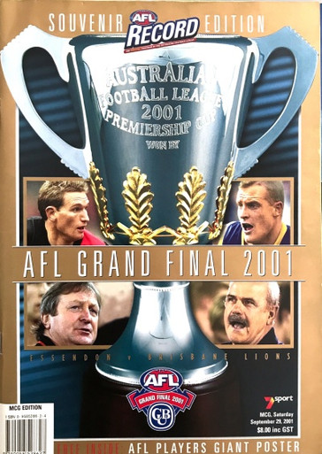 2001 ESSENDON V BRISBANE Grand Final Football Record