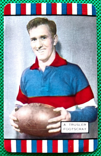 1954 Series 2 Coles Card Footscray Bulldogs A TRUSLER