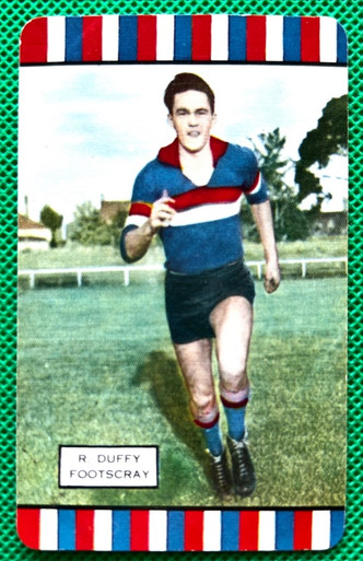 1954 Series 2 Coles Card Footscray Bulldogs R DUFFY