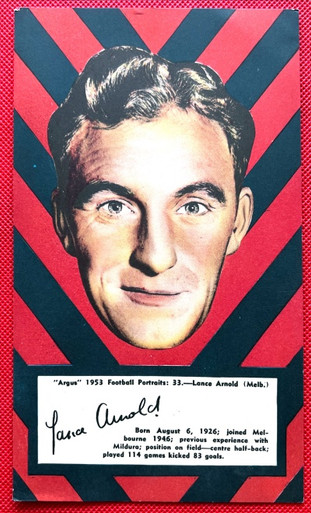 1953 VFL Argus Football Potraits 60 IAN GILLETT SOUTH MELBOURNE