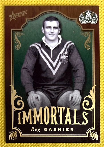 2008 NRL Centenary of League REG GASNIER St George Dragons Immortals card