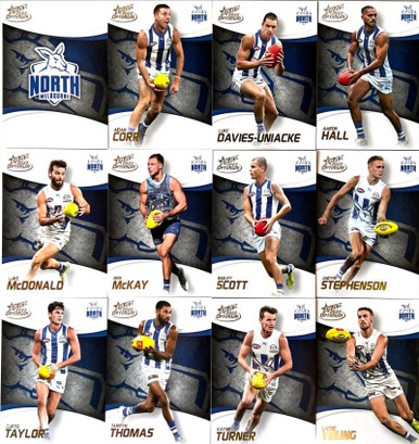 2022 AFL Select Optimum NORTH MELBOURNE KANGAROOS Base Team set