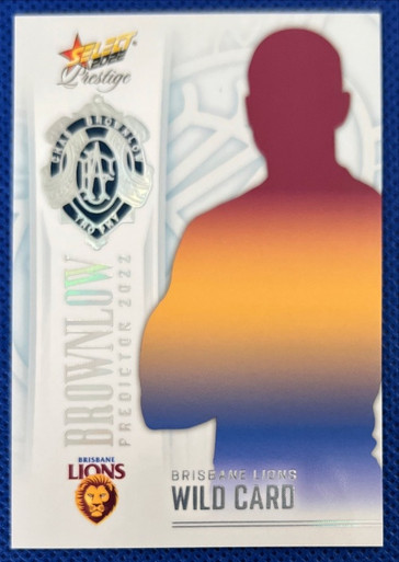 2022 AFL SELECT PRESTIGE PLATINUM BRISBANE WILD CARD BROWNLOW PREDICTOR ...