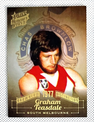 AFL HONOURS SERIES 2 PAUL KELLY SYDNEY SWANS 1995 BROWNLOW DISTINCTION ...