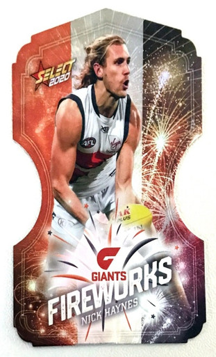 2020 AFL SELECT FOOTY STARS NICK HAYNES GREATER WESTERN SYDNEY GIANTS ...