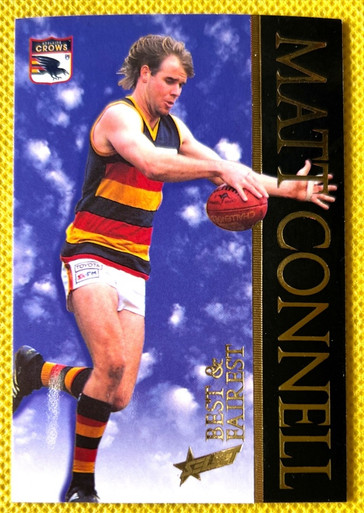 1996 SELECT MATT CONNELL ADELAIDE CROWS BEST & FAIREST CARD