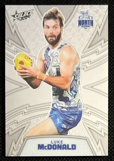 2024 AFL FOOTY STARS LUKE McDONALD NTH MELBOURNE KANGAROOS LUMINOUS ...