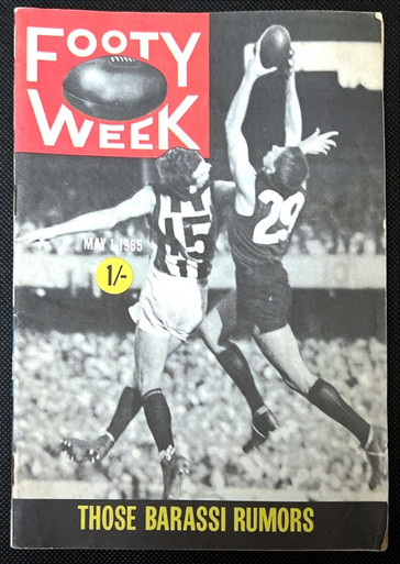1965 MAY 1, 1965 FOOTY WEEK BOOKLET MAGAZINE