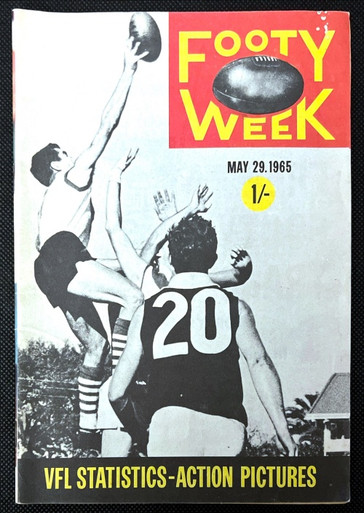 1965 MAY 29, EDITION FOOTY WEEK BOOKLET MAGAZINE
