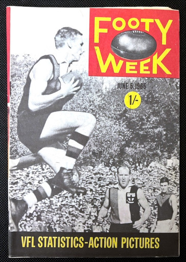 1965 JUNE 5, EDITION FOOTY WEEK BOOKLET MAGAZINE