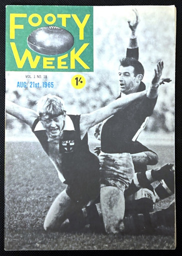 1965 AUGUST 21, EDITION FOOTY WEEK BOOKLET MAGAZINE