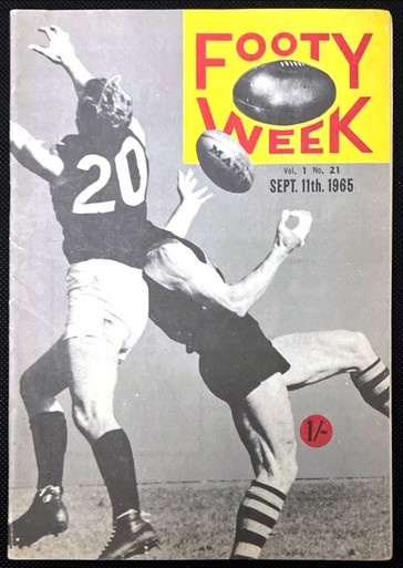 1965 SEPTEMBER 11, EDITION FOOTY WEEK BOOKLET MAGAZINE