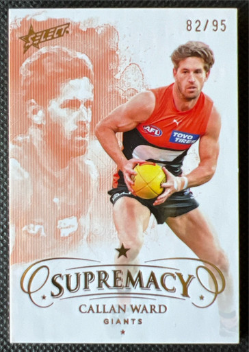 2024 AFL SELECT CALLAN WARD GWS GOLD CARD 82/95