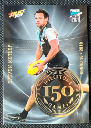 2019 AFL SELECT FOOTY STARS MG57 STEVEN MOTLOP PORT ADELAIDE POWER 150 ...