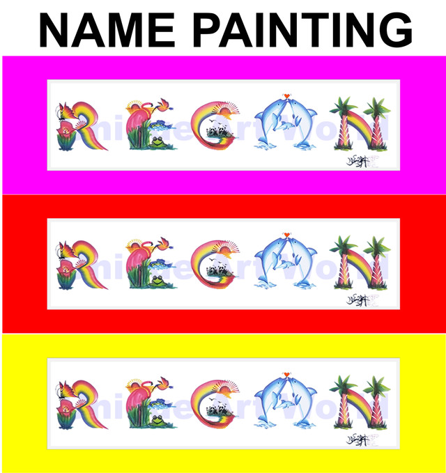 Unique Name Paintings Art