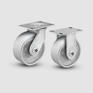 8" x 2" Cast Iron Rigid Caster - Atlanta Caster & Equipment, Inc.