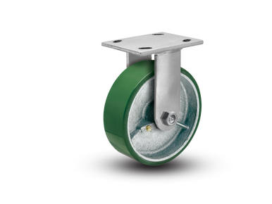 6" x 3" Polyurethane on Iron Rigid Caster - Atlanta Caster & Equipment ...