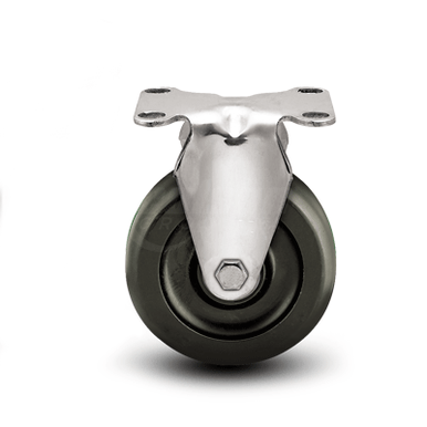 4" x 1-1/2" Polyurethane Rigid Caster - Atlanta Caster & Equipment, Inc.