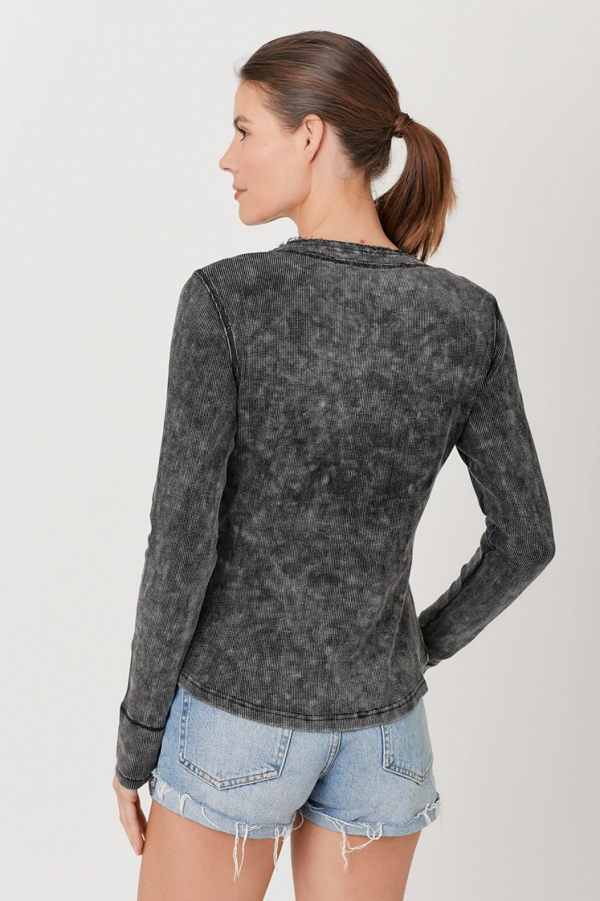 Shop Washed Thermal Henley From Mystree -- Scout & Molly's at North ...
