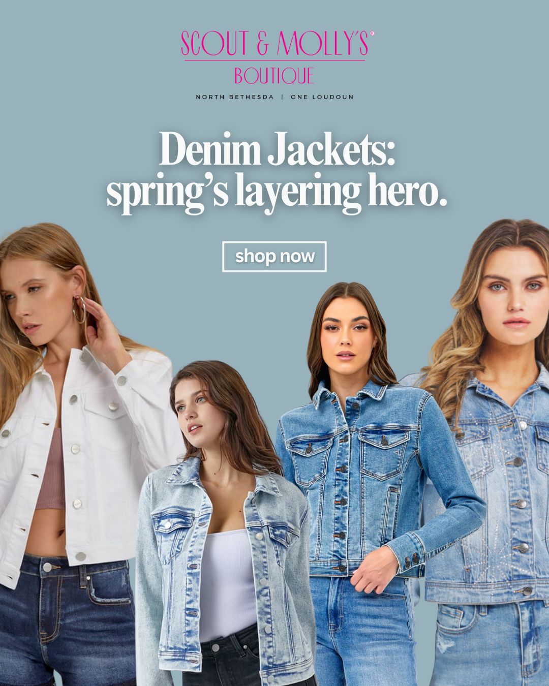 Denim Jackets: Spring’s Layering Hero - Scout and Molly's North Bethesda
