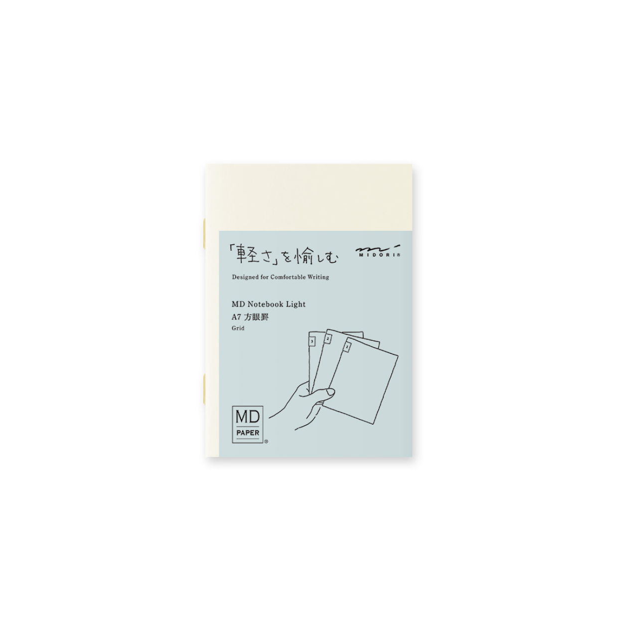 MD Paper notebook Light - A7 - SQUARED (x3) - FitzgeraldTaylor