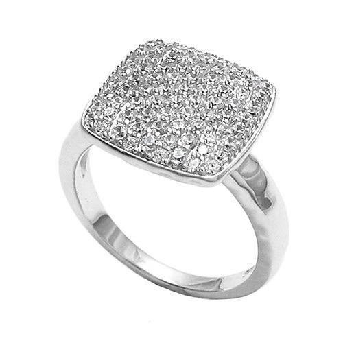 Square Pave Ring