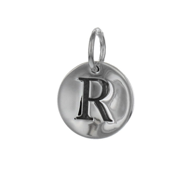 Round Stamped R Pendant