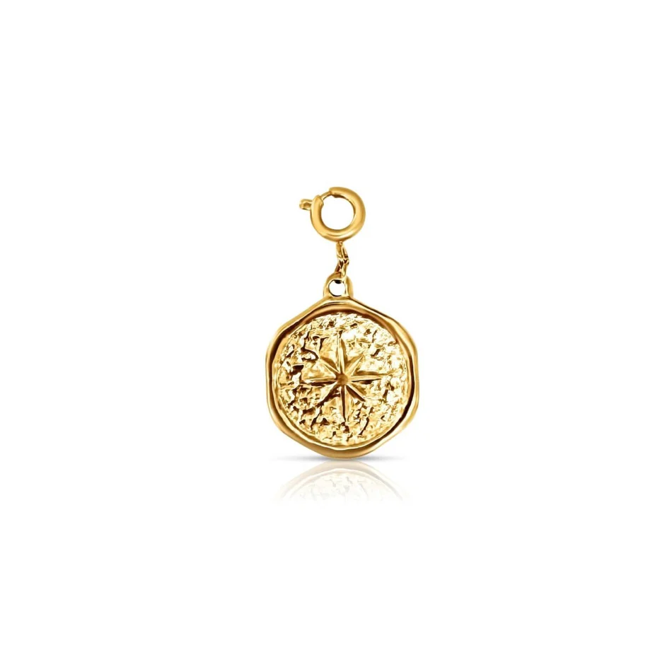 Ellie Vail Madison Compass Charm - Gold